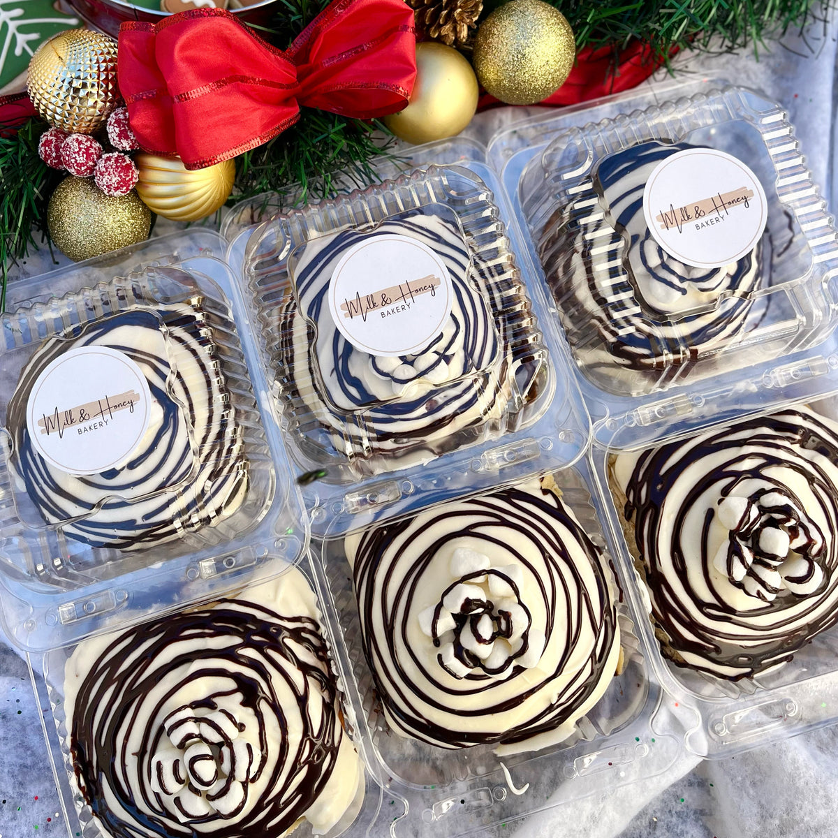 Hot Cocoa Cinnamon Rolls – Milk & Honey Bakery
